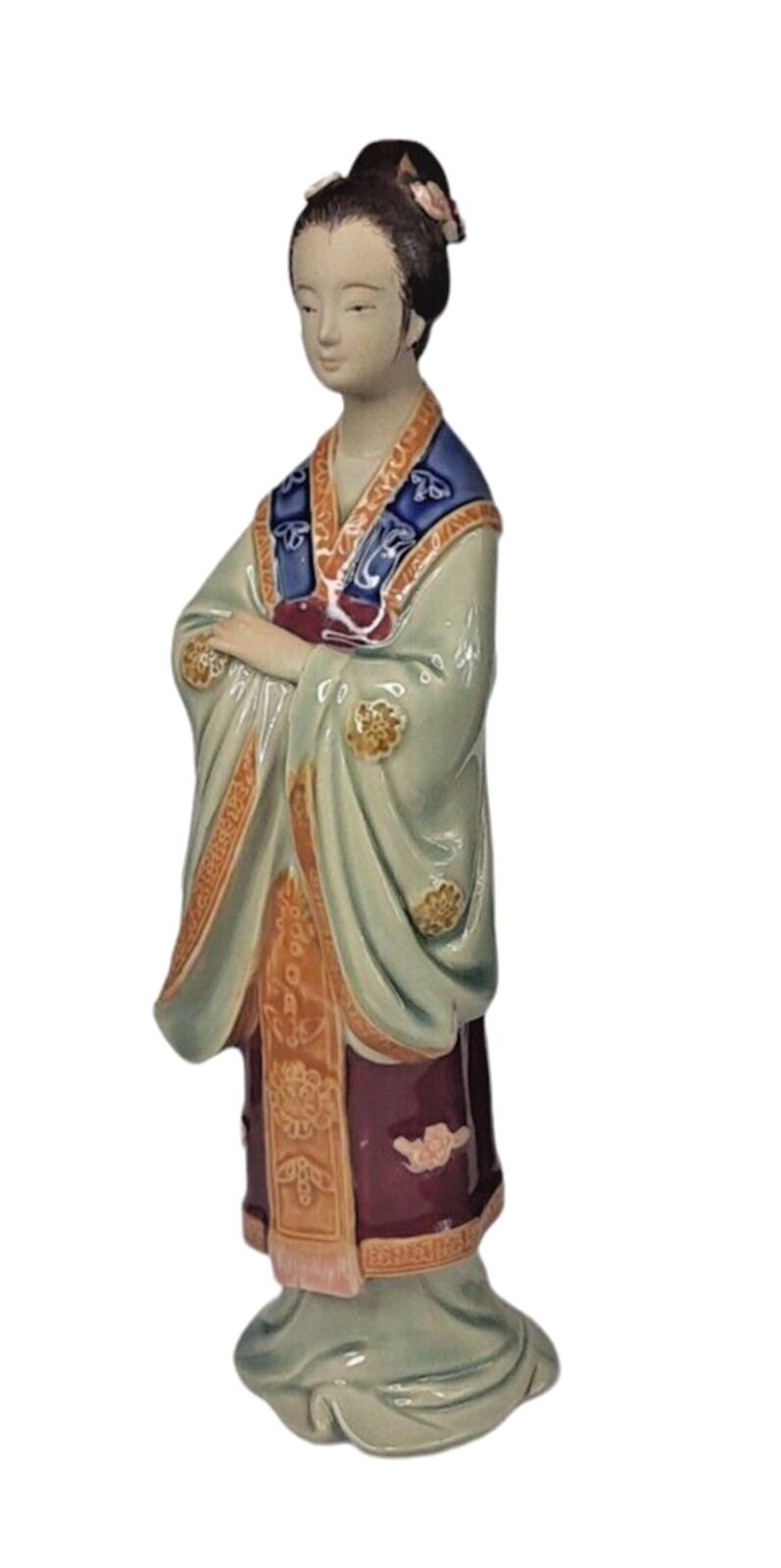Vintage Japanese Porcelain Sculpture of a Geisha Girl Figurine Lady ...