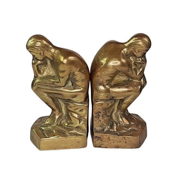 The Thinker Bookends - Etsy