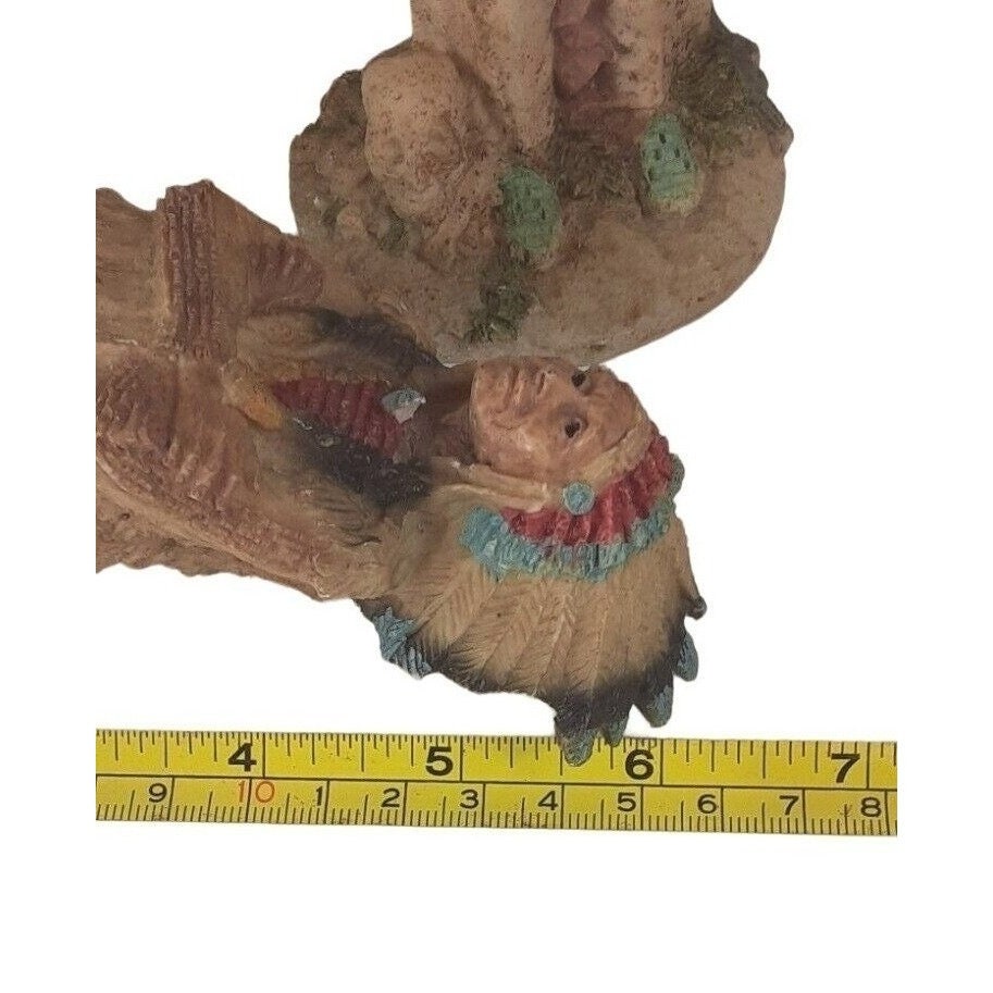 Native American Indian Chief Figure Resin Brave With Dog Lot of 3 - Etsy
