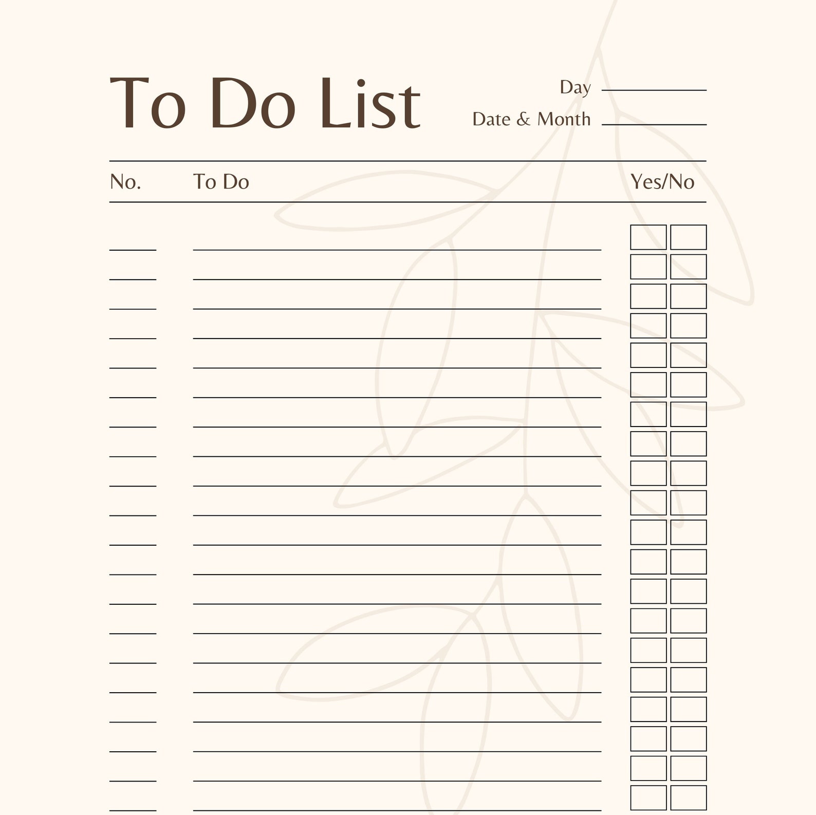 Printable to Do List, Printable Planner, Blank to Do List, to Do List ...