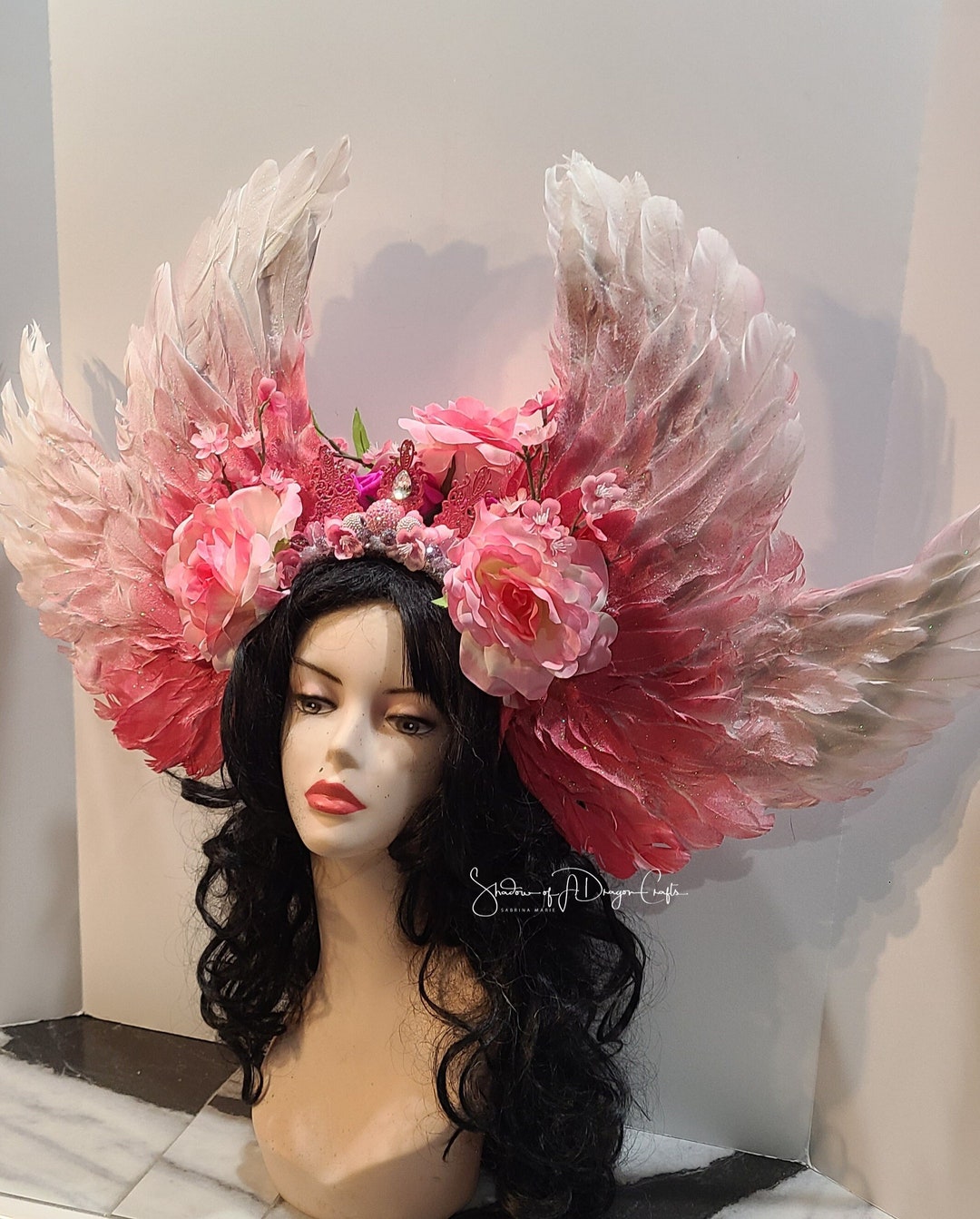 Feather Wings Headpiece Made Ro Order - Etsy