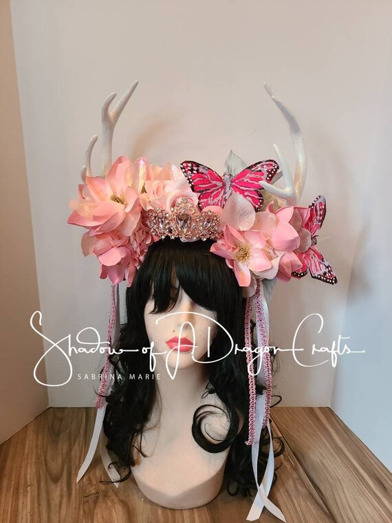 Fairy Headpiece Fairy Wings Fae Antler | Etsy