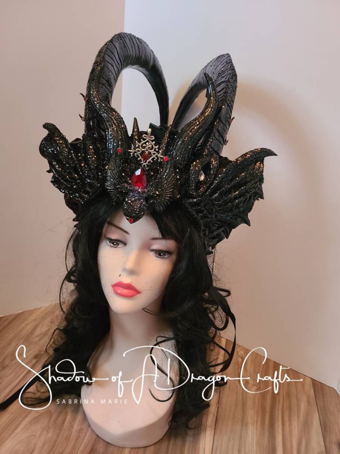 Dark Dragon Headpiece Fantasy Crown - Etsy
