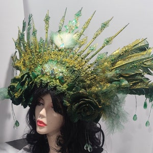 Earth Goddess Headpiece, Fantasy Crown - Etsy