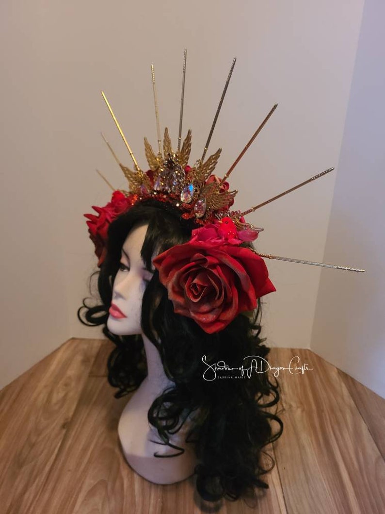 Red Queen Angel Headpiece - Etsy