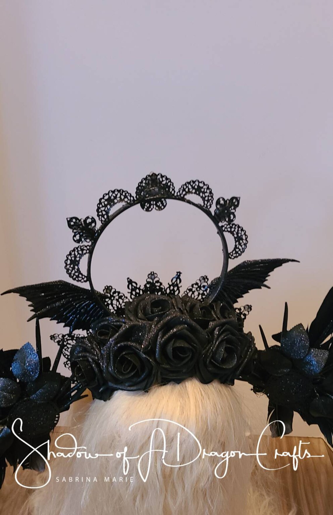 Dark Valkyrie Goddess Headpiece Fantasy Headdress - Etsy