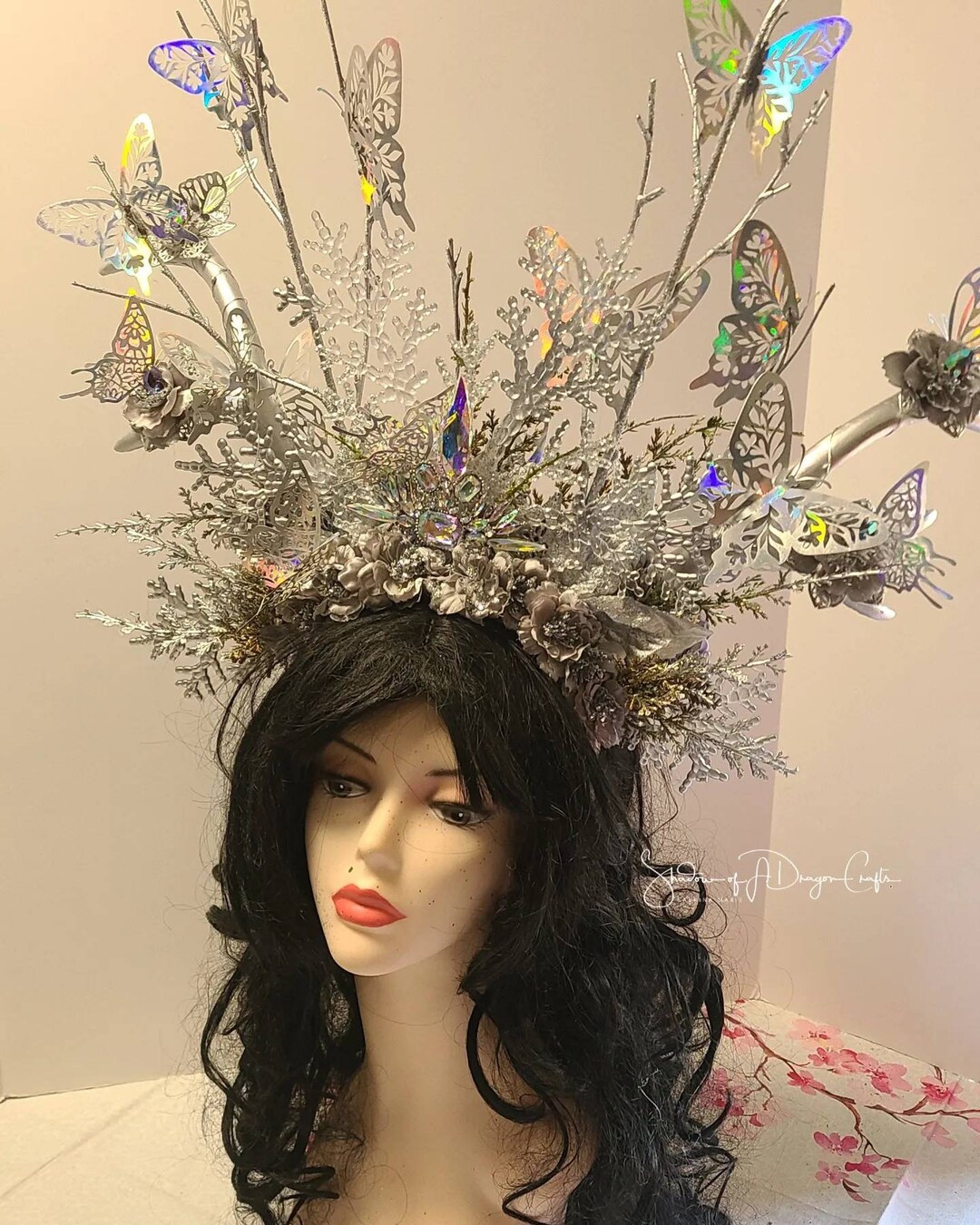 Ice Snow Antler Headpiece Winter Fairy Elf - Etsy