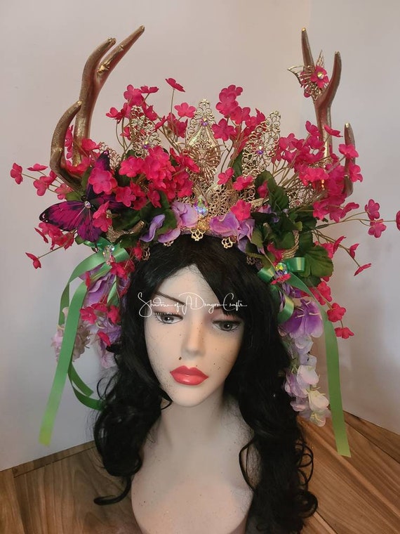 Fairy Headpiece Fairy Wings Fae Antler - Etsy
