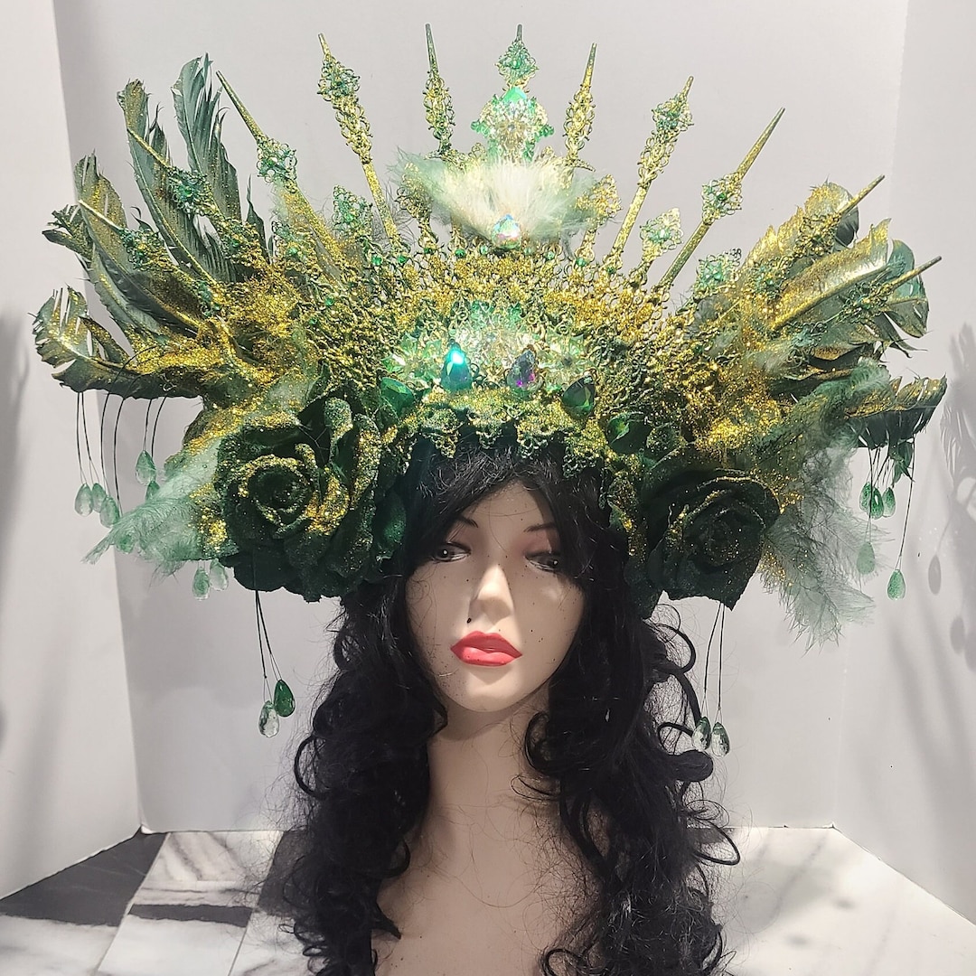 Earth Goddess Headpiece, Fantasy Crown - Etsy