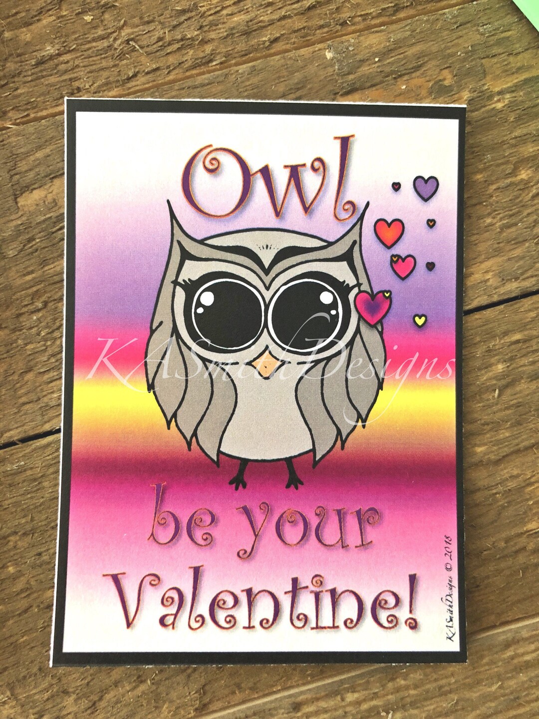 Printable "owl Be Your Valentine" Cards • 2.5" X 3.5" Finished Size - Etsy
