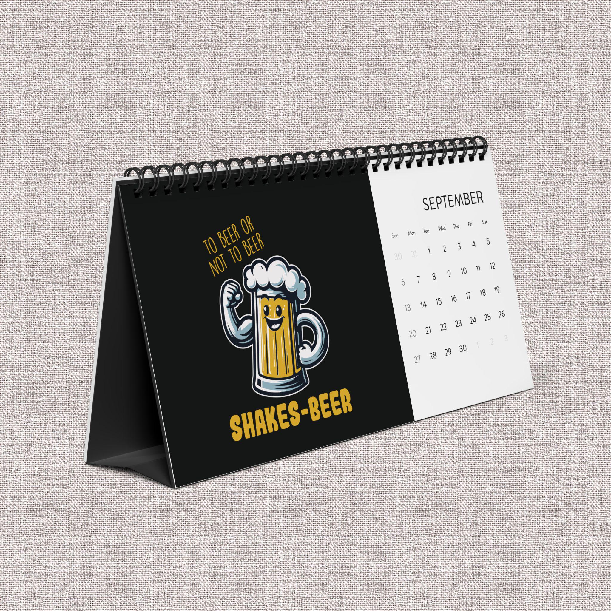 2026 Beer Pun Desktop Calendar | Beer Lover Gift | Funny Beer Desk ...