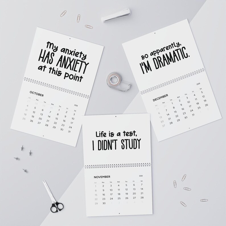 The Anti-inspirational 2026 Wall Calendar, Funny Office Humor ...