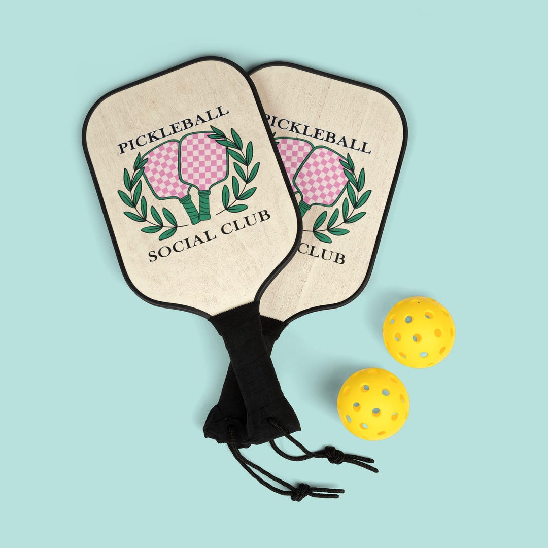 Pickleball Paddle Set, Pickleball Lovers Gift, Spring and Summer Vibes ...