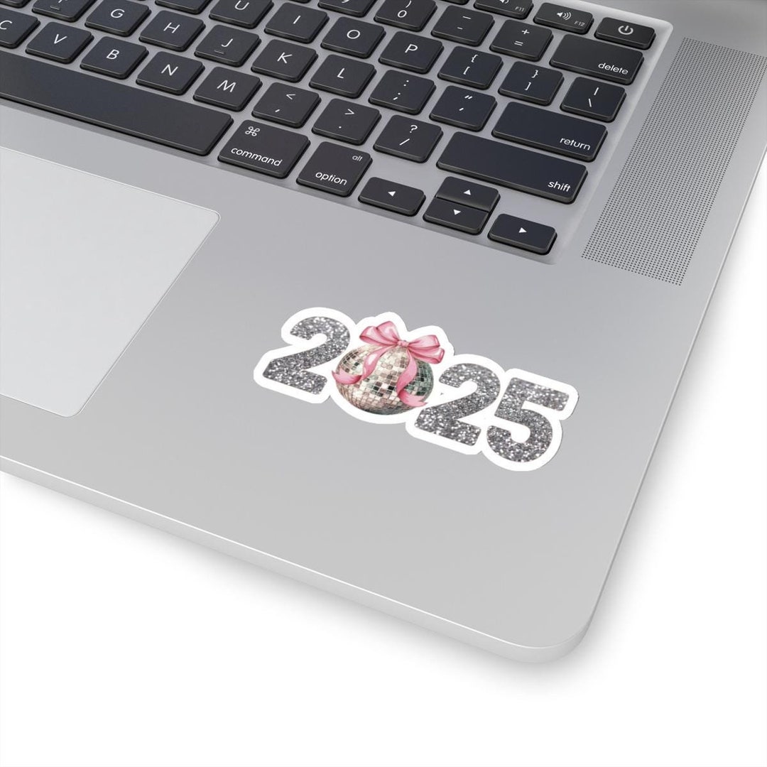 2025 Disco Ball Sticker, New Year's Decor, Laptop Stickers, Party Favor ...