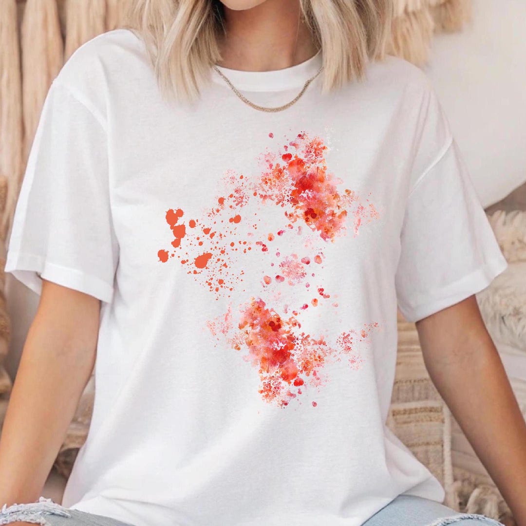 Blood Splatter T-shirt, Spooky Halloween Costume Tee, True Crime Fan ...