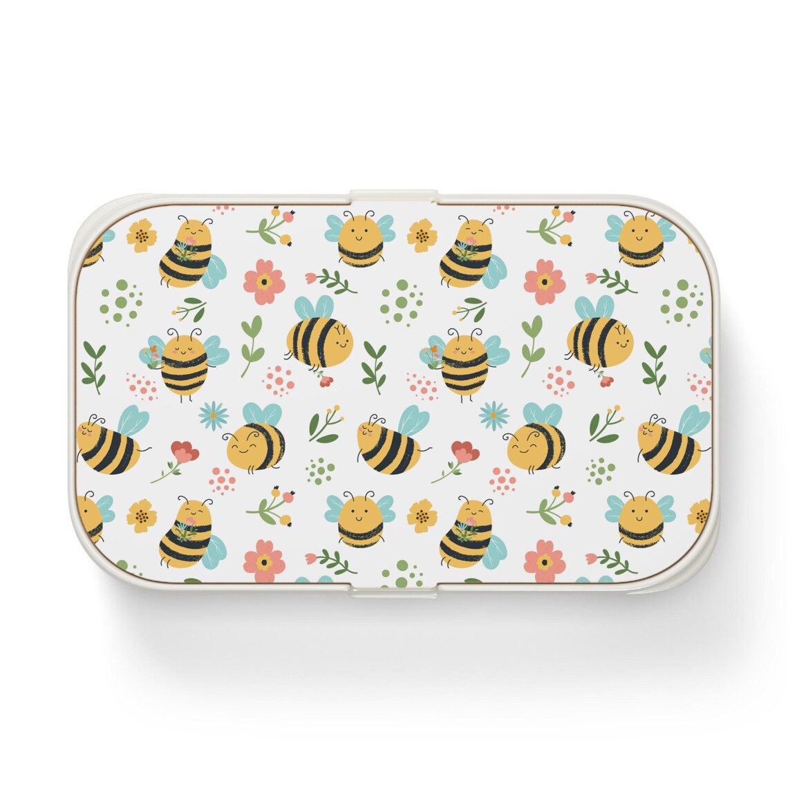 Bento Box for Kids, Lunch Box, Teacher Meal Prep, Happy Bees, Spring ...