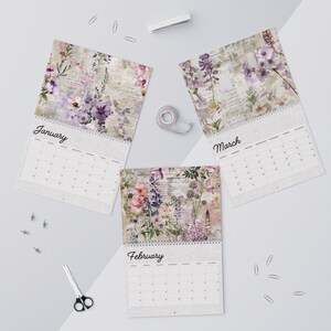 2025 Cottagecore Botanicals Wall Calendar, Floral Aesthetic, 12 Month ...