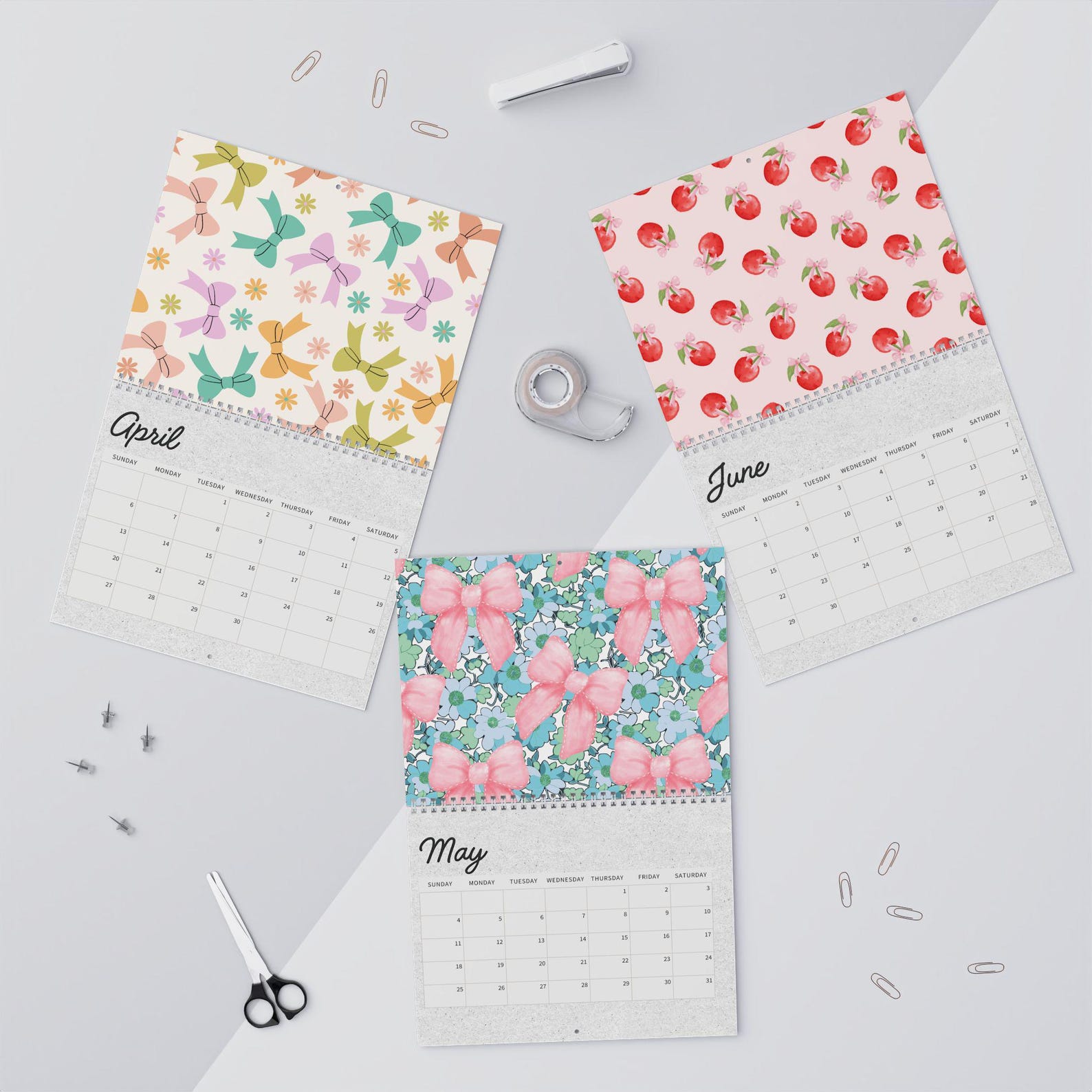 Charmed Days: A Coquette Calendar, 2025 Wall Calendar 11" X 8.5" - Etsy