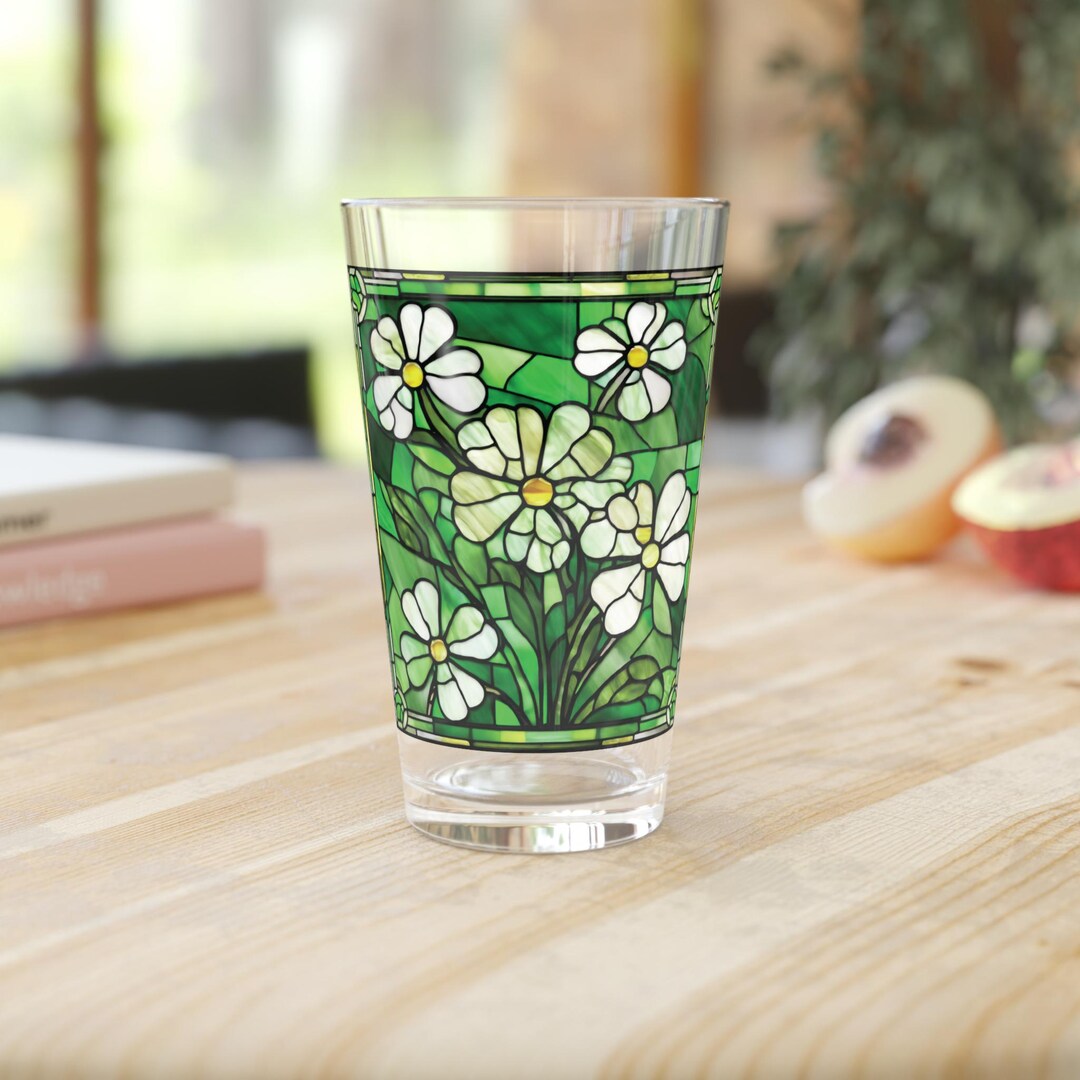 Irish Celebration Stained Glass Pint Glass, St. Patrick's Day Decor ...