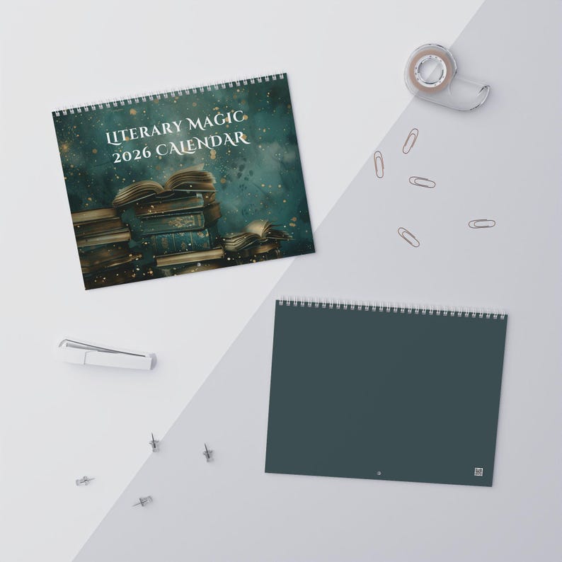 Literary Magic 2026 Wall Calendar, Fantasy Book Lover Gift, Magical ...
