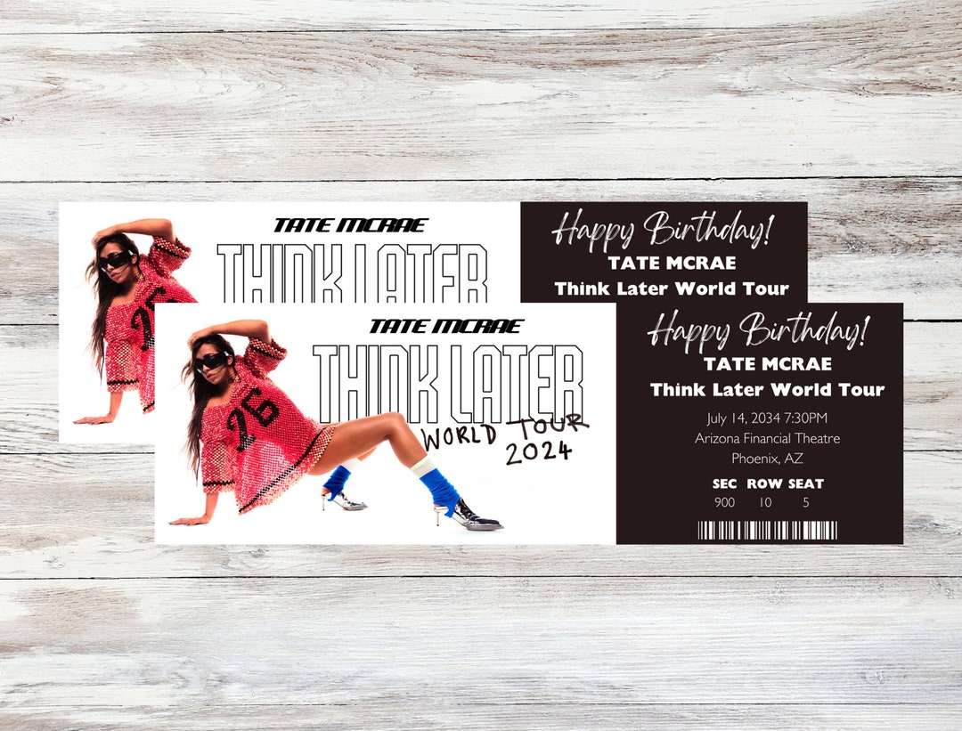 Editable Concert Ticket, Surprise Concert Ticket Gift, Concert Ticket ...
