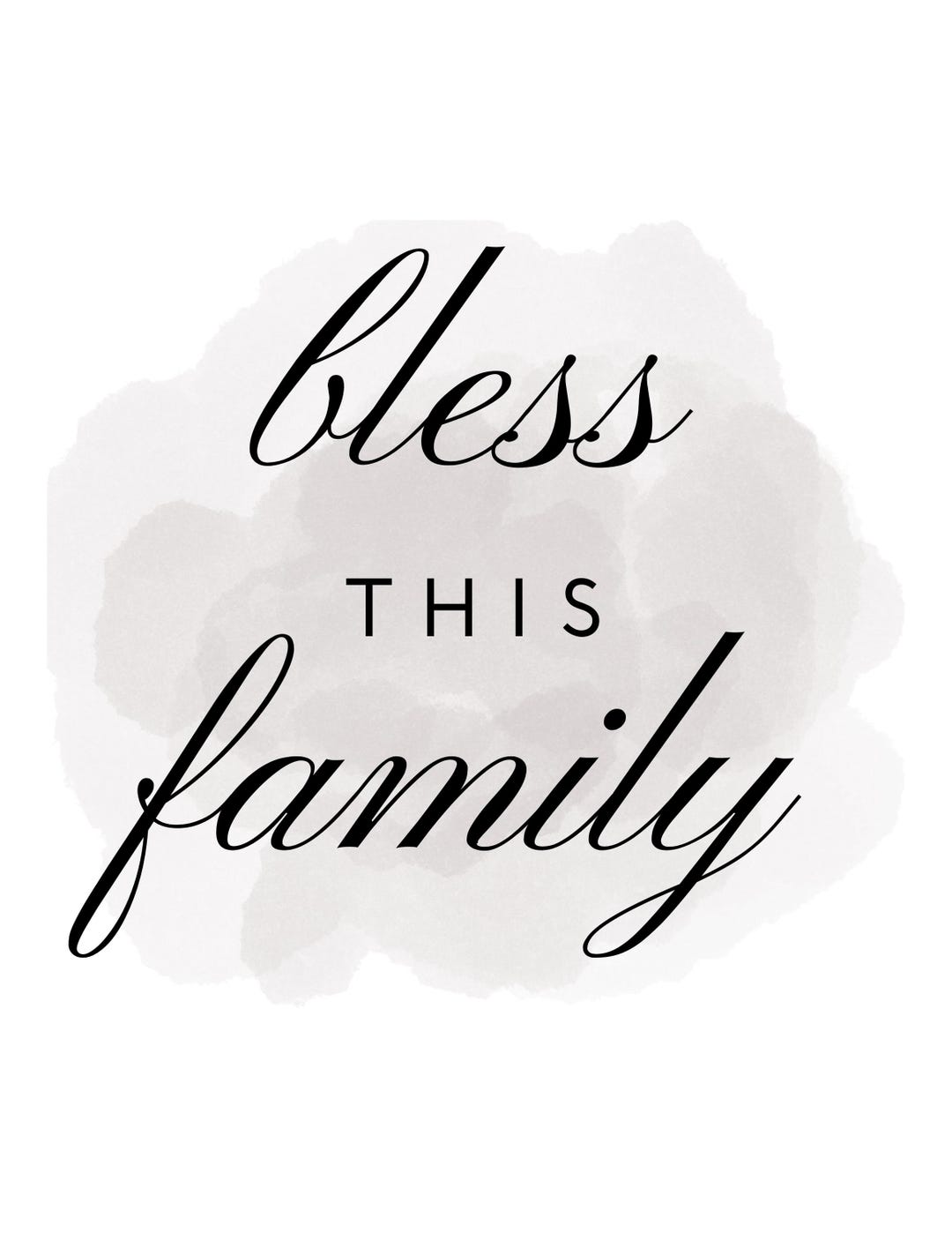 Bless This Family PNG File - Digital Download Only, Great for Family ...