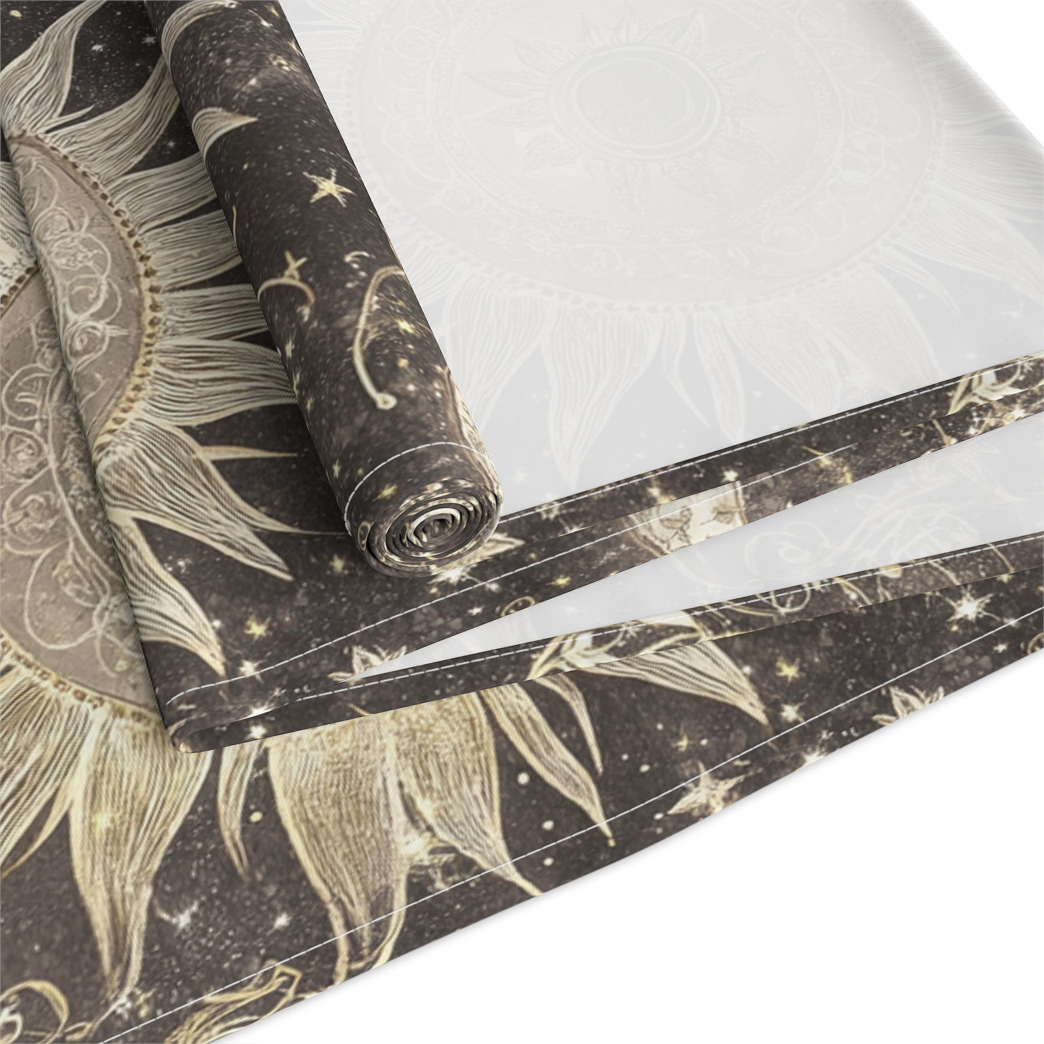 Celestial Table Runner, Sun and Moon Design Runner, Astrological Home ...