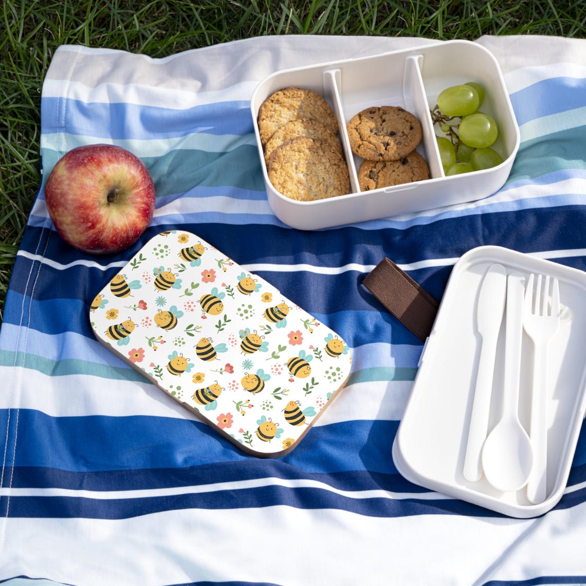 Bento Box for Kids, Lunch Box, Teacher Meal Prep, Happy Bees, Spring ...