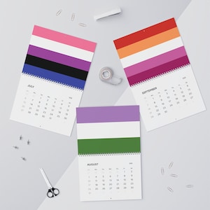 Pride Flags Wall Calendar 2025, LGBTQ+ Pride, Gift Idea, Home Decor ...