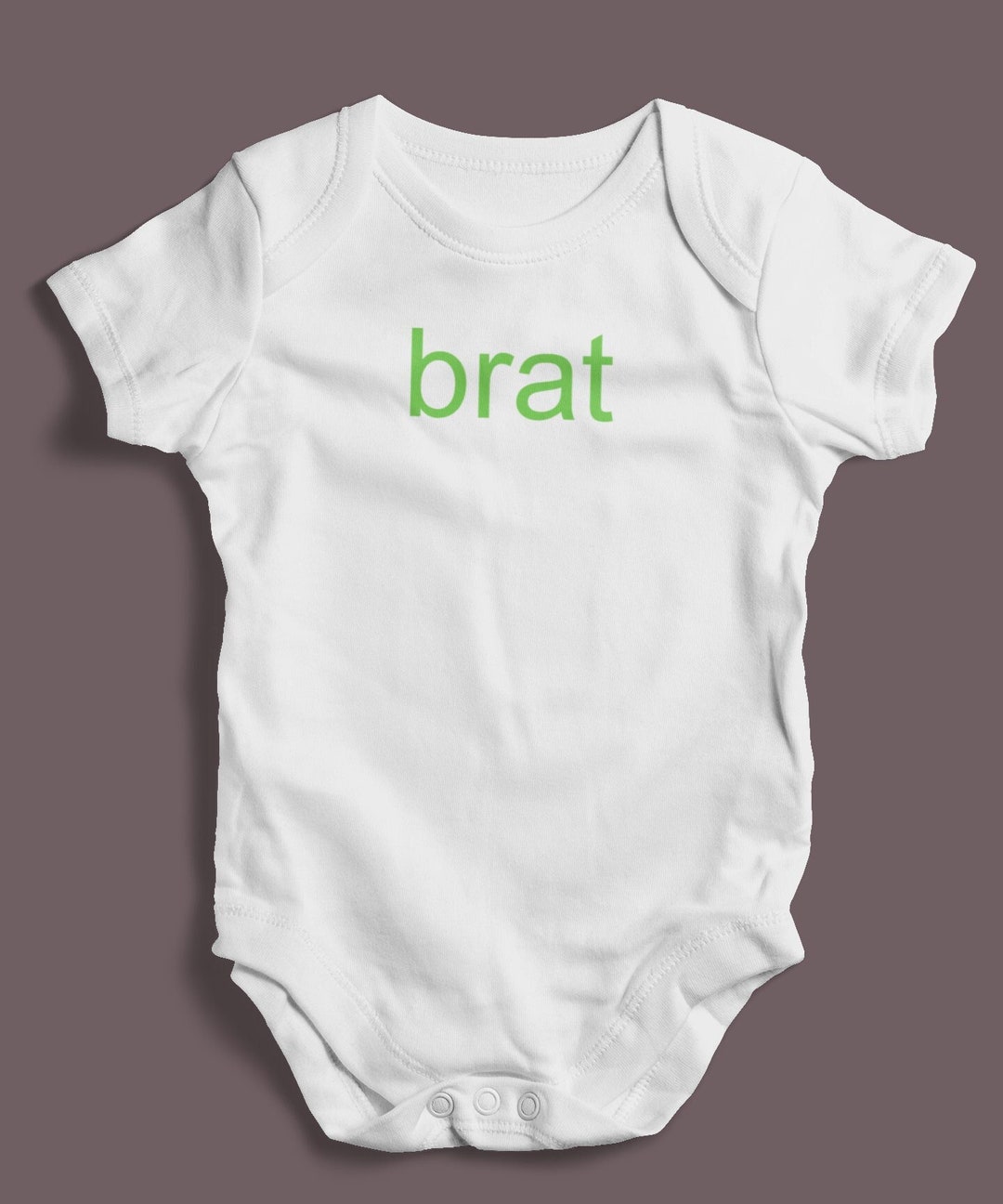 Brat Onesie, Baby Shower Gift, Newborn Gift, Lime Green Decor, Popular ...