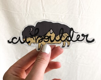Cu Boulder Sticker | Etsy