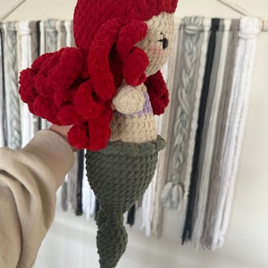 CUSTOMIZABLE Crochet Mermaid Doll Toddler Birthday Gift Toddler Stuffed ...