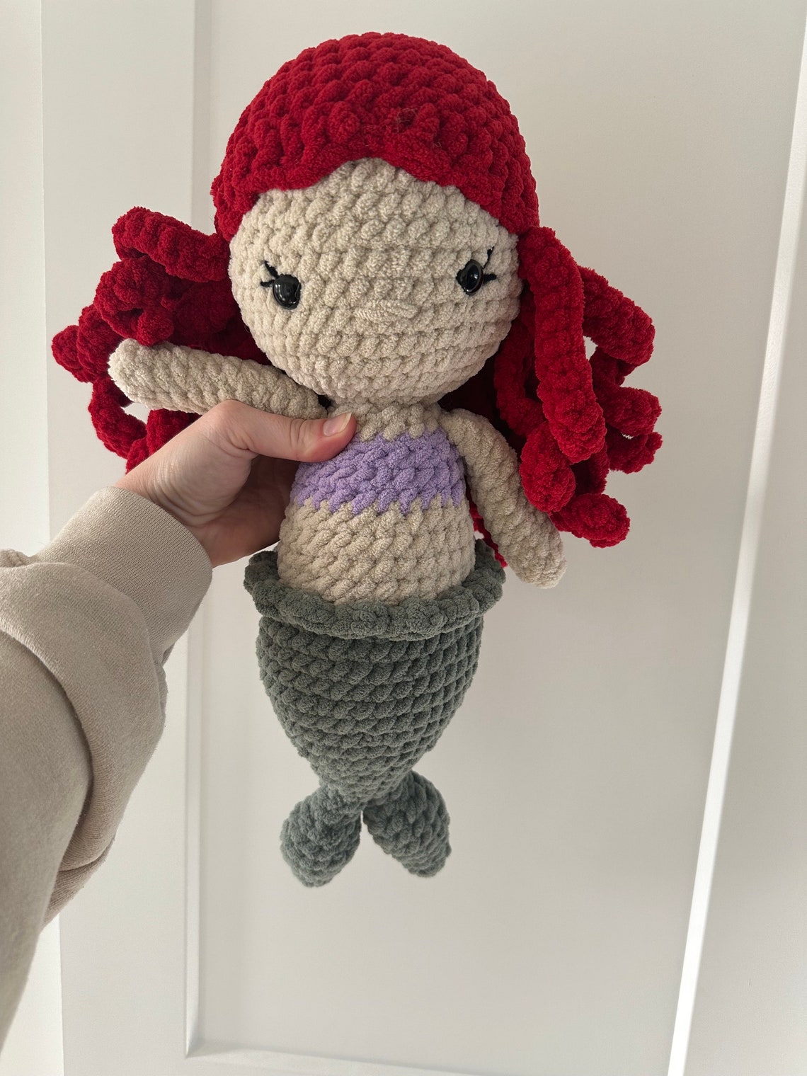 CUSTOMIZABLE Crochet Mermaid Doll Toddler Birthday Gift Toddler Stuffed ...