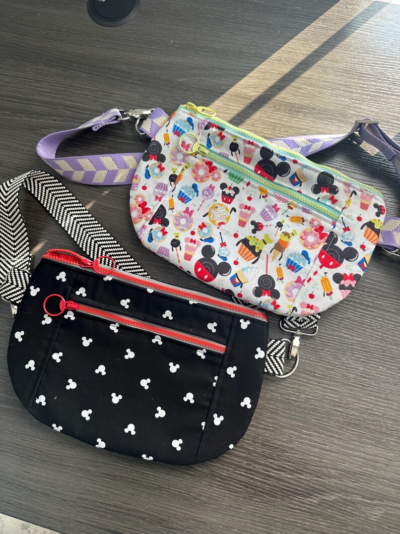 Retro Mickey Crossbody Sling Bag | Disney-inspired Park Tote | Handmade ...