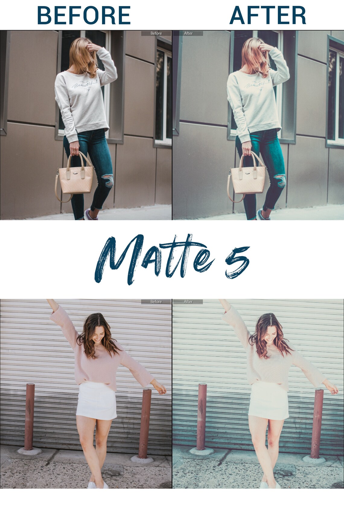 Matte presets Matte mobile presets lightroom presets Matte | Etsy