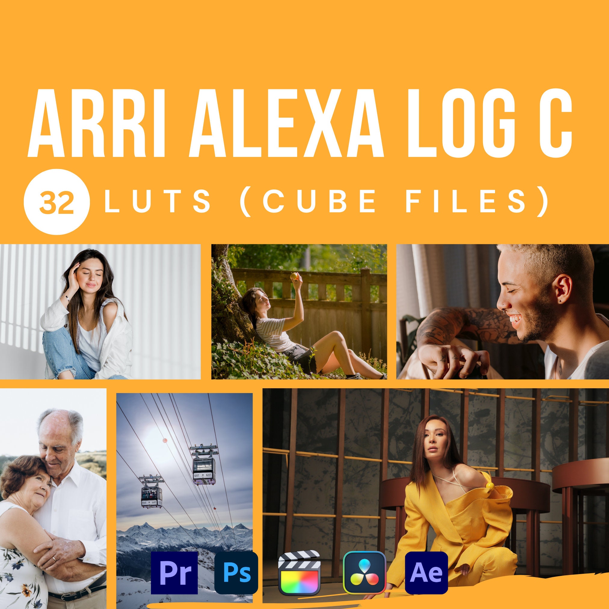 Arri Alexa Log C Luts Luts Pack for Video Footage Shot in Arri Alexa Log C File Format to Rec709 ...