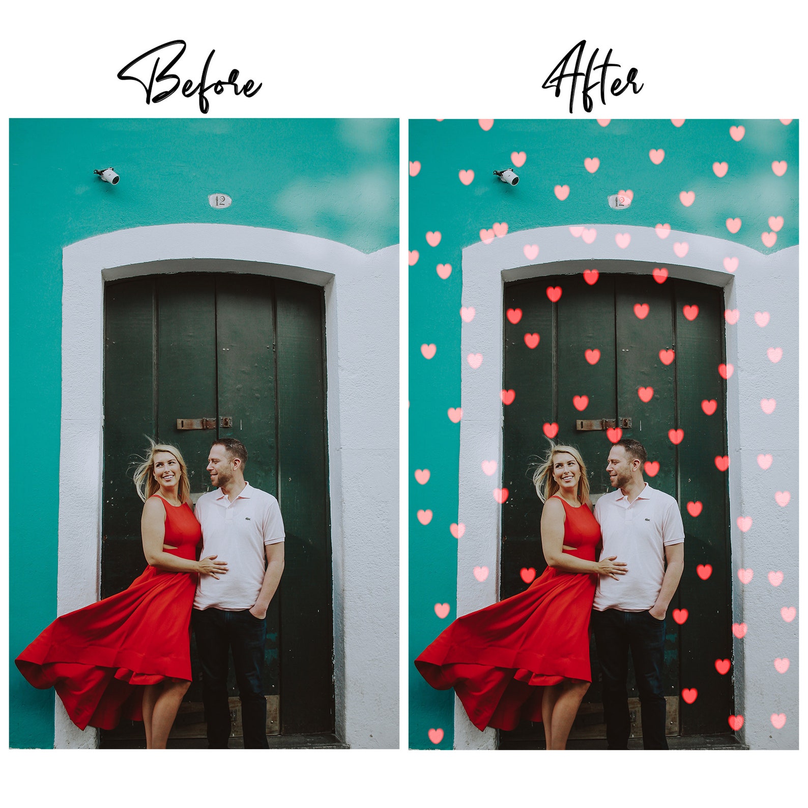 Heart Bokeh Overlays Romantic Overlays Valentine Overlays Love - Etsy