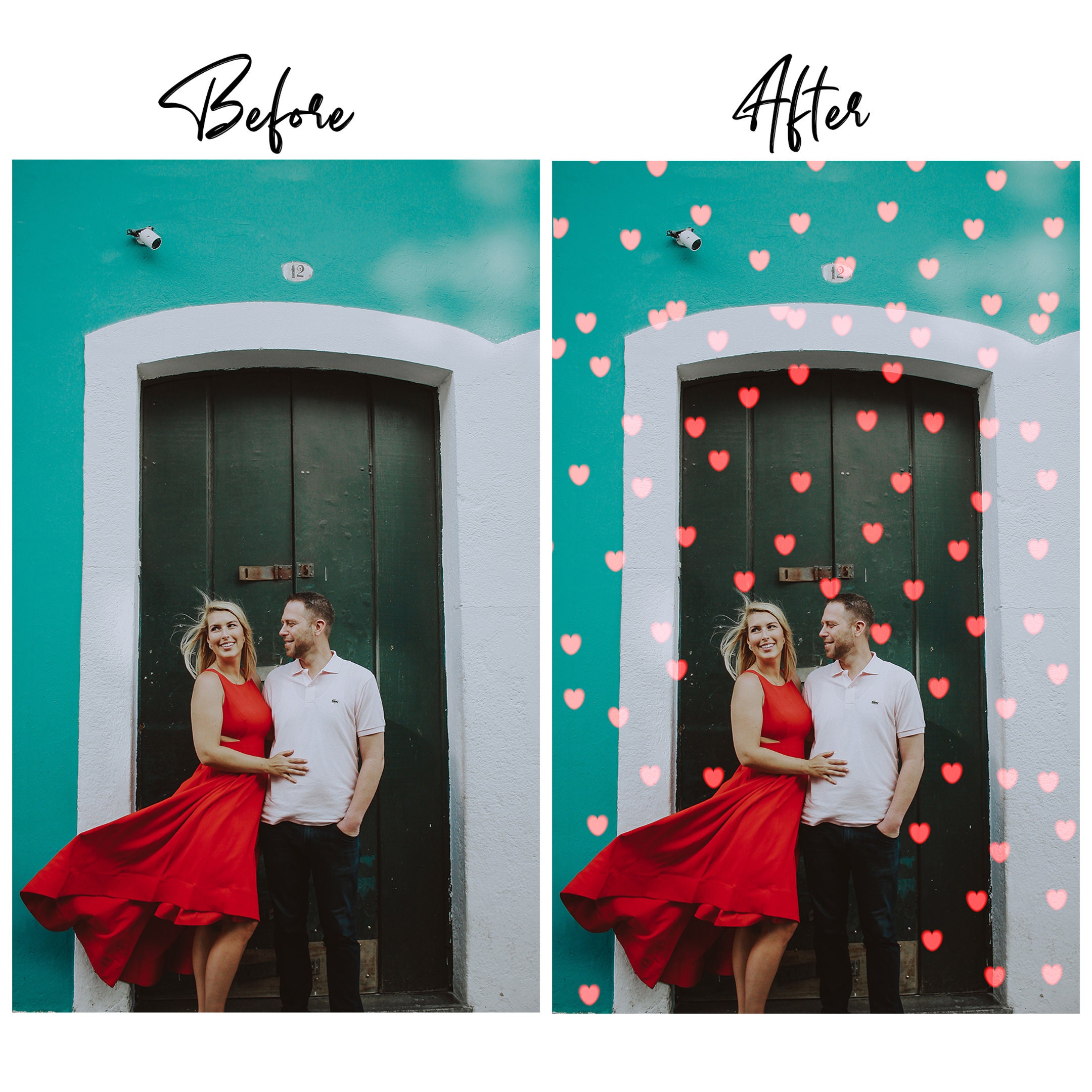 Heart Bokeh Overlays Romantic Overlays Valentine Overlays Love | Etsy