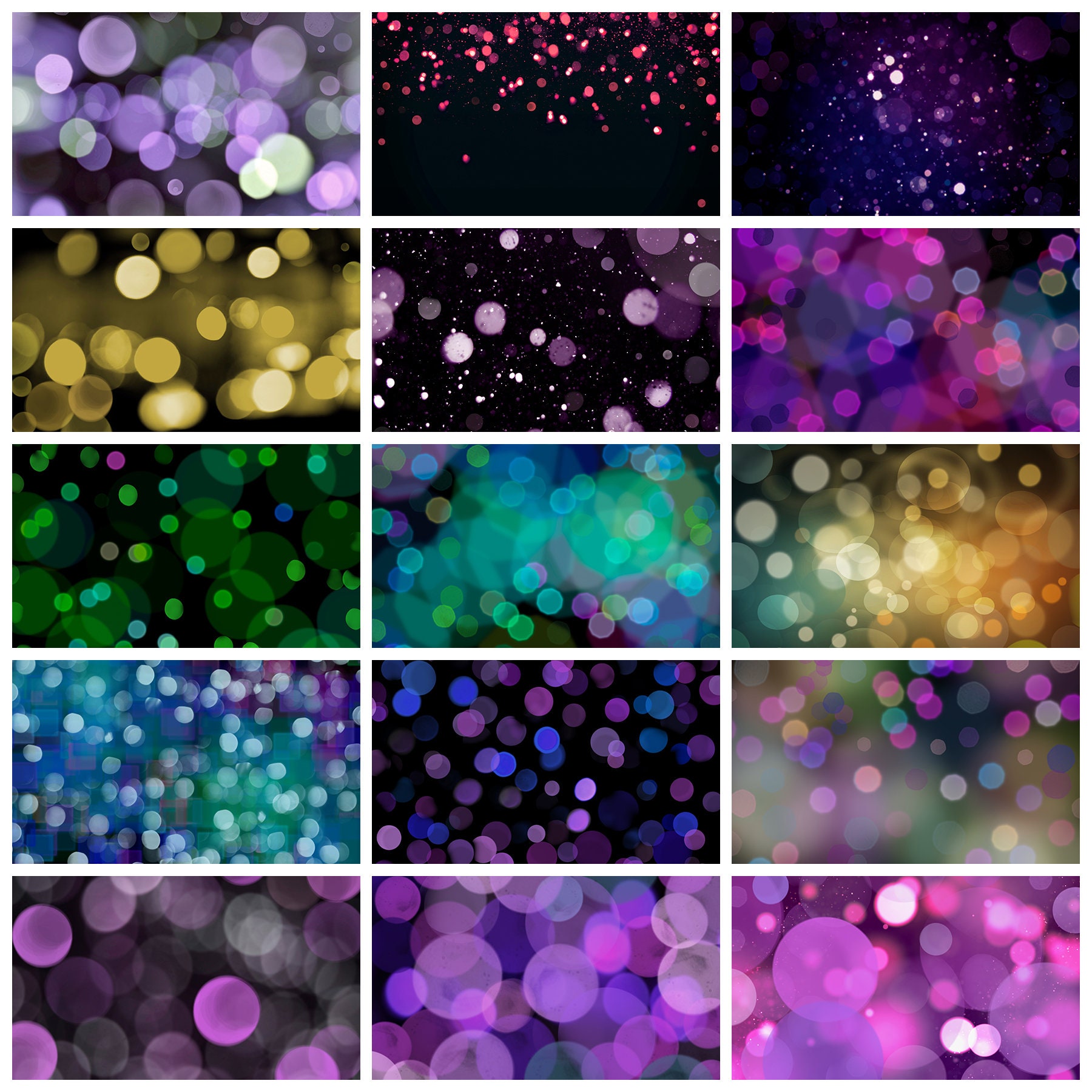Bokeh Overlay Photoshop Overlays Bokeh Lights Christmas Overlays Photo ...