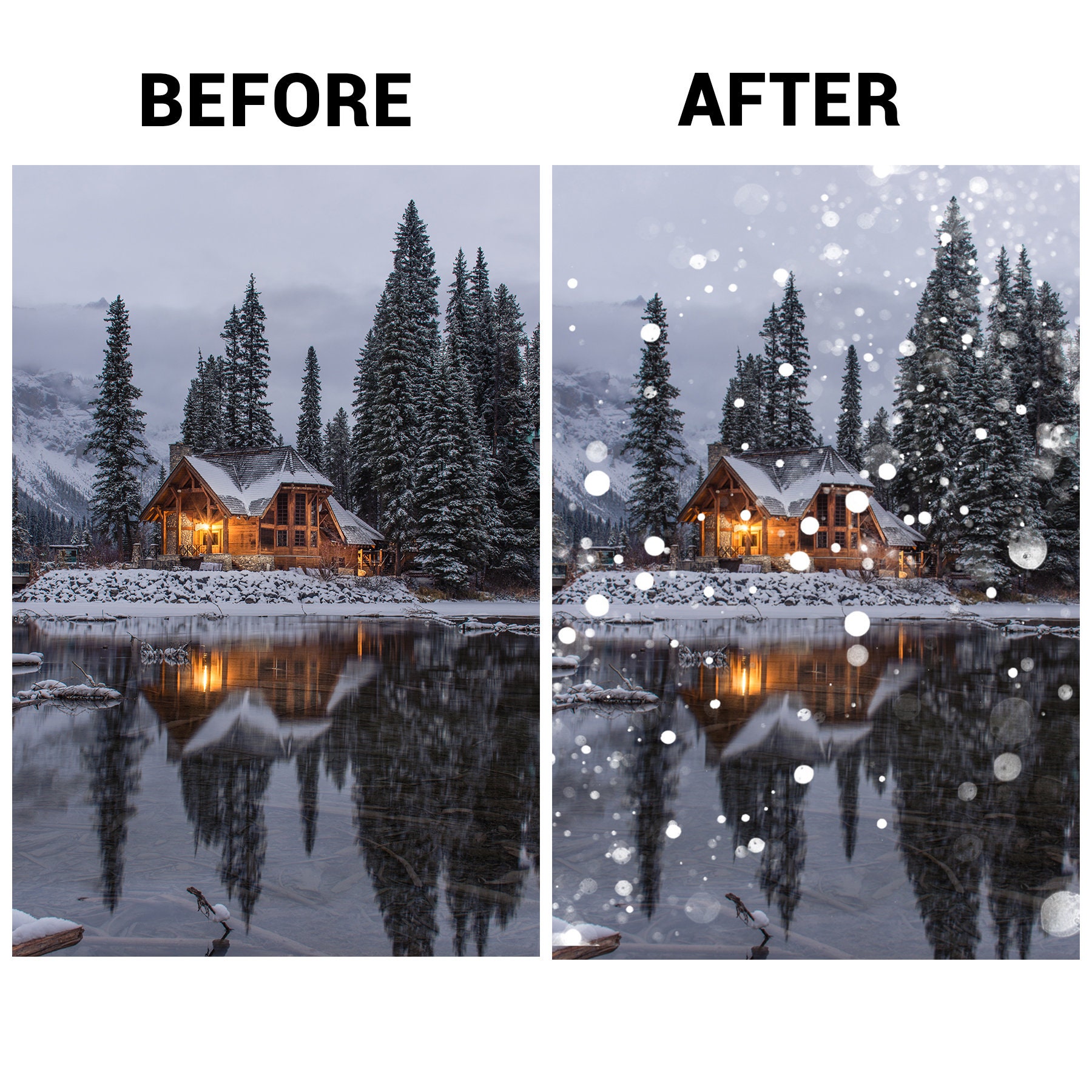 Snow Overlays Photoshop Overlays Christmas Overlays Photo Overlay ...