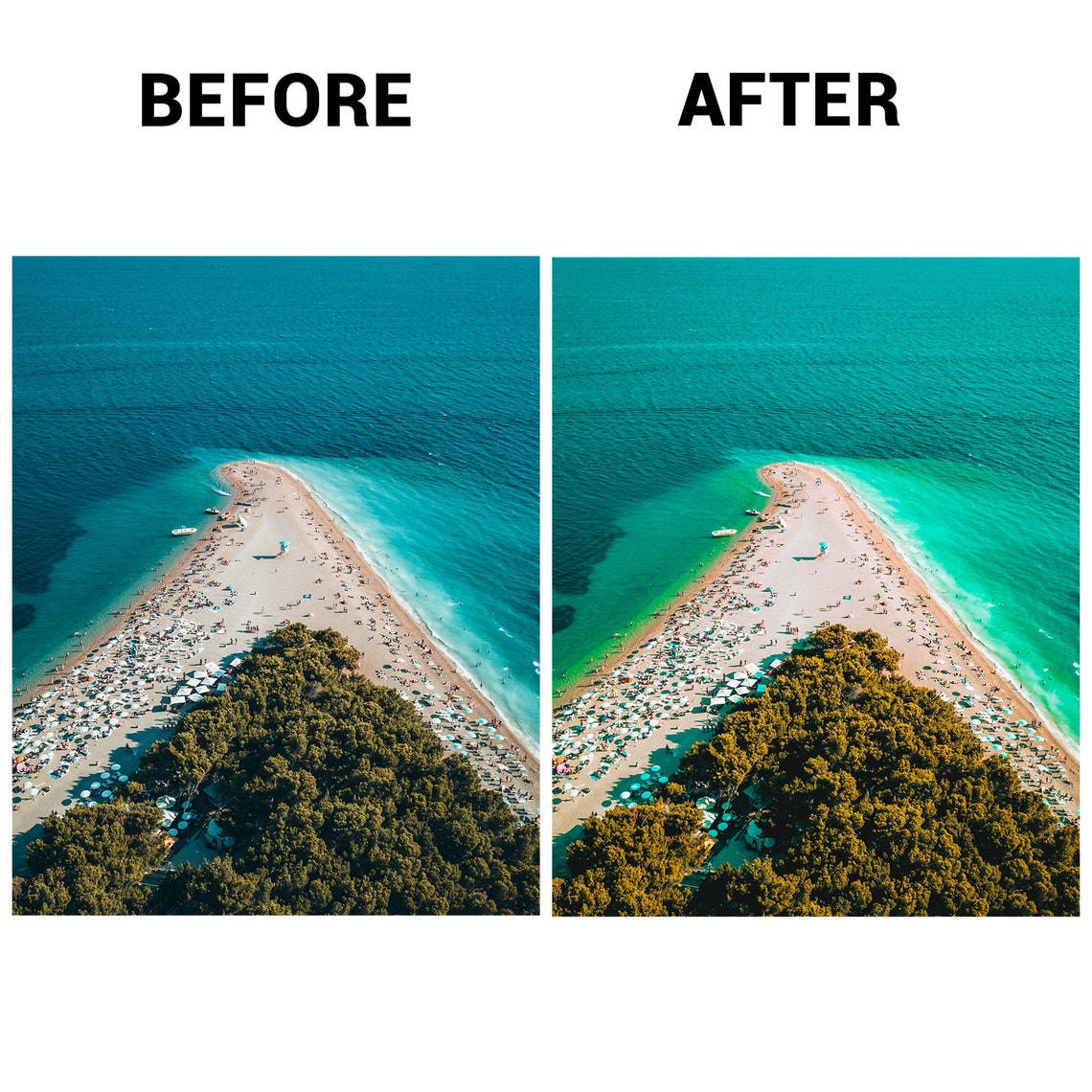 Beach Luts, Bright Sea & Ocean Presets (12 .cube Files) - Etsy
