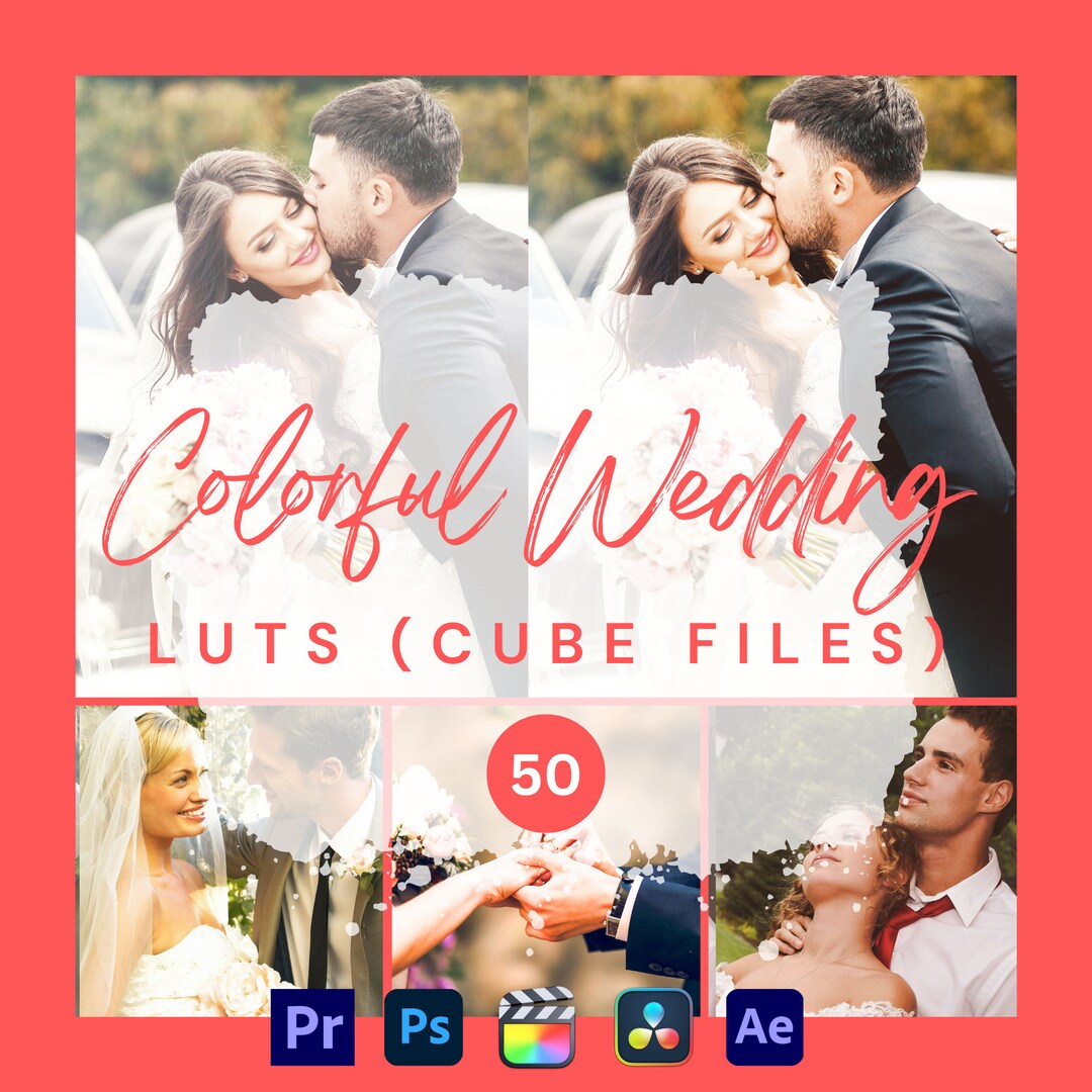 Wedding Video Luts for Video Editing Color Grading-video Presets for ...