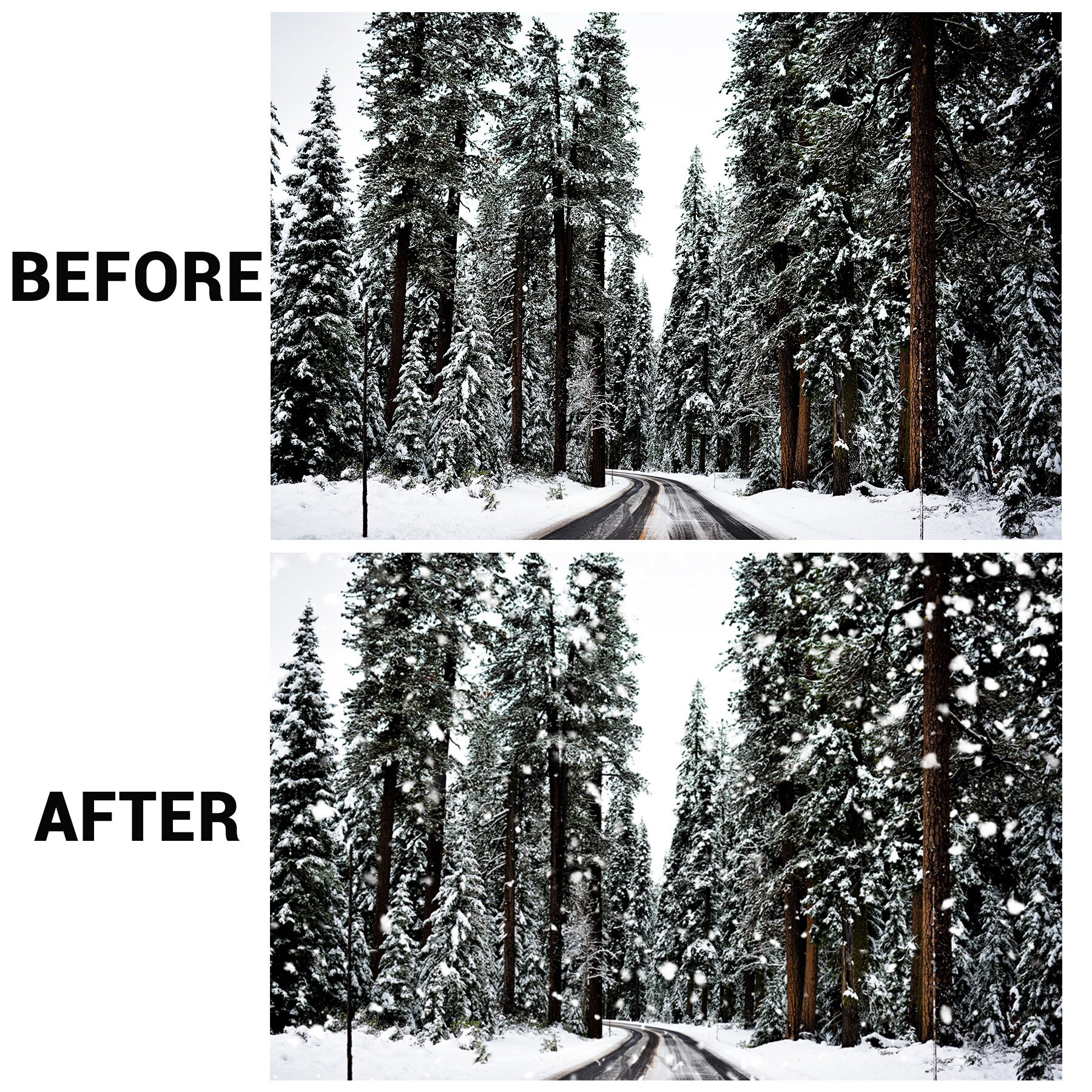 Snow Overlays Photoshop Overlays Christmas Overlays Photo - Etsy