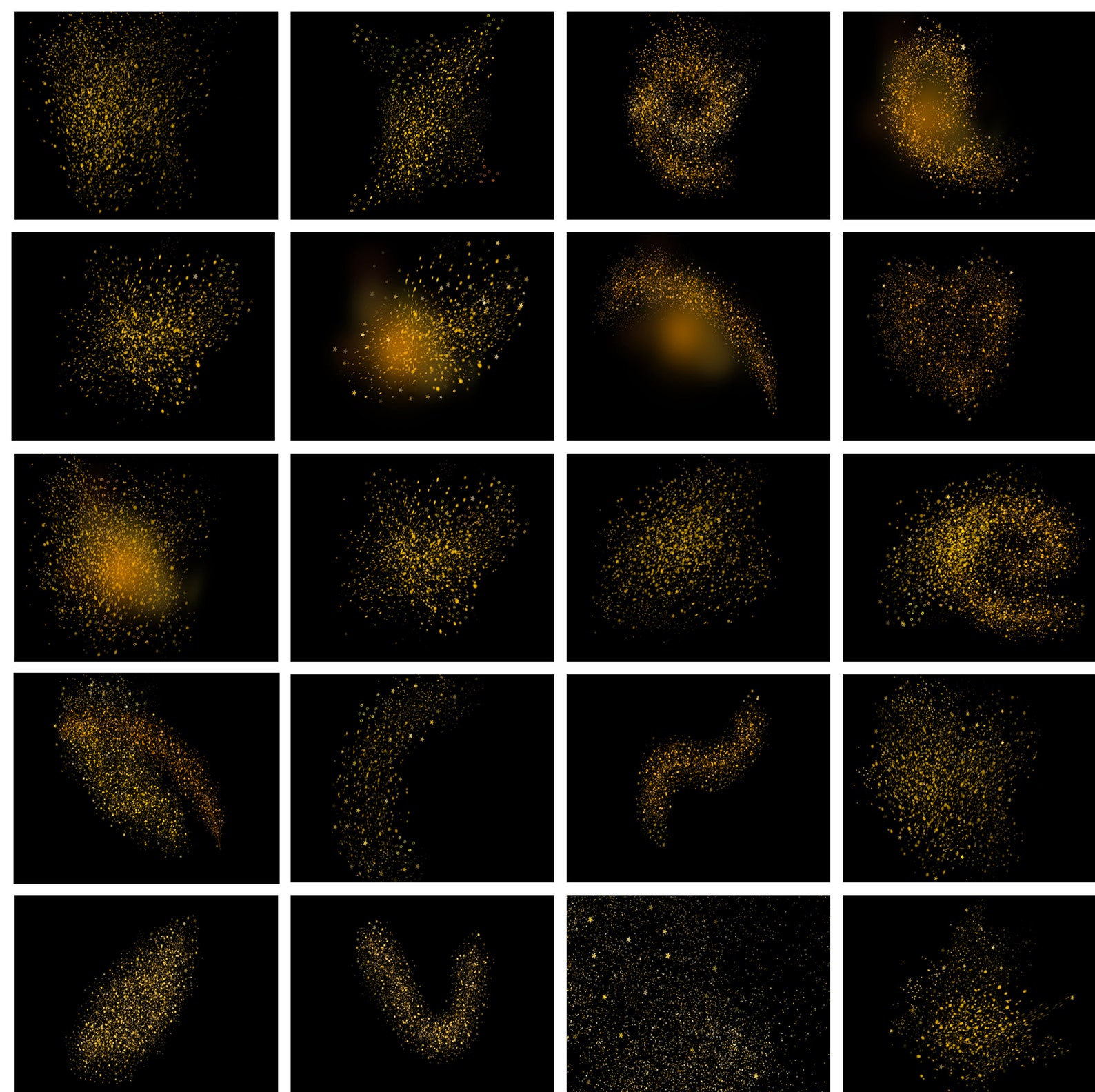 Gold Dust Overlay Golden Fireflies Overlays Sparkle Stardust - Etsy