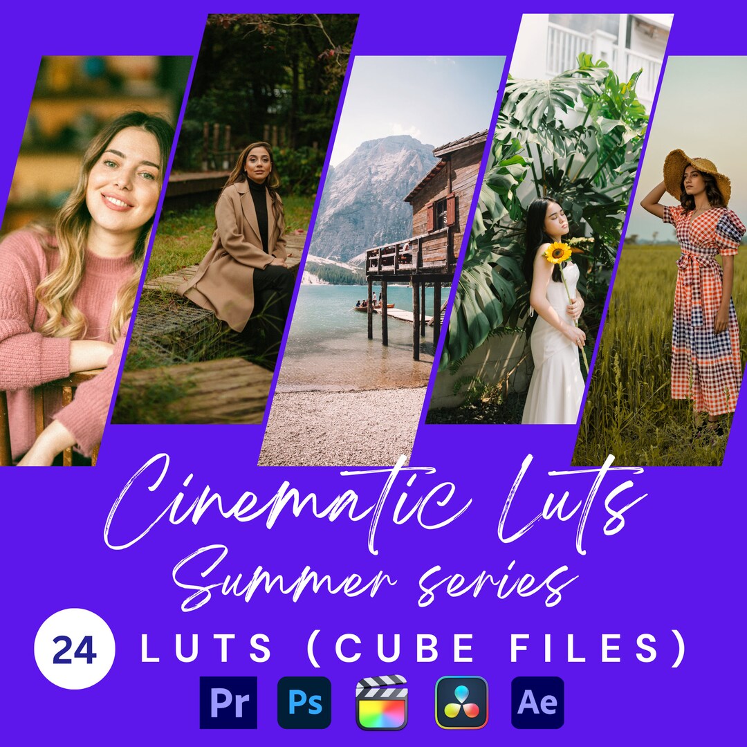 Cinematic Luts Summer Series | 24 High-quality Luts Pack for Color ...