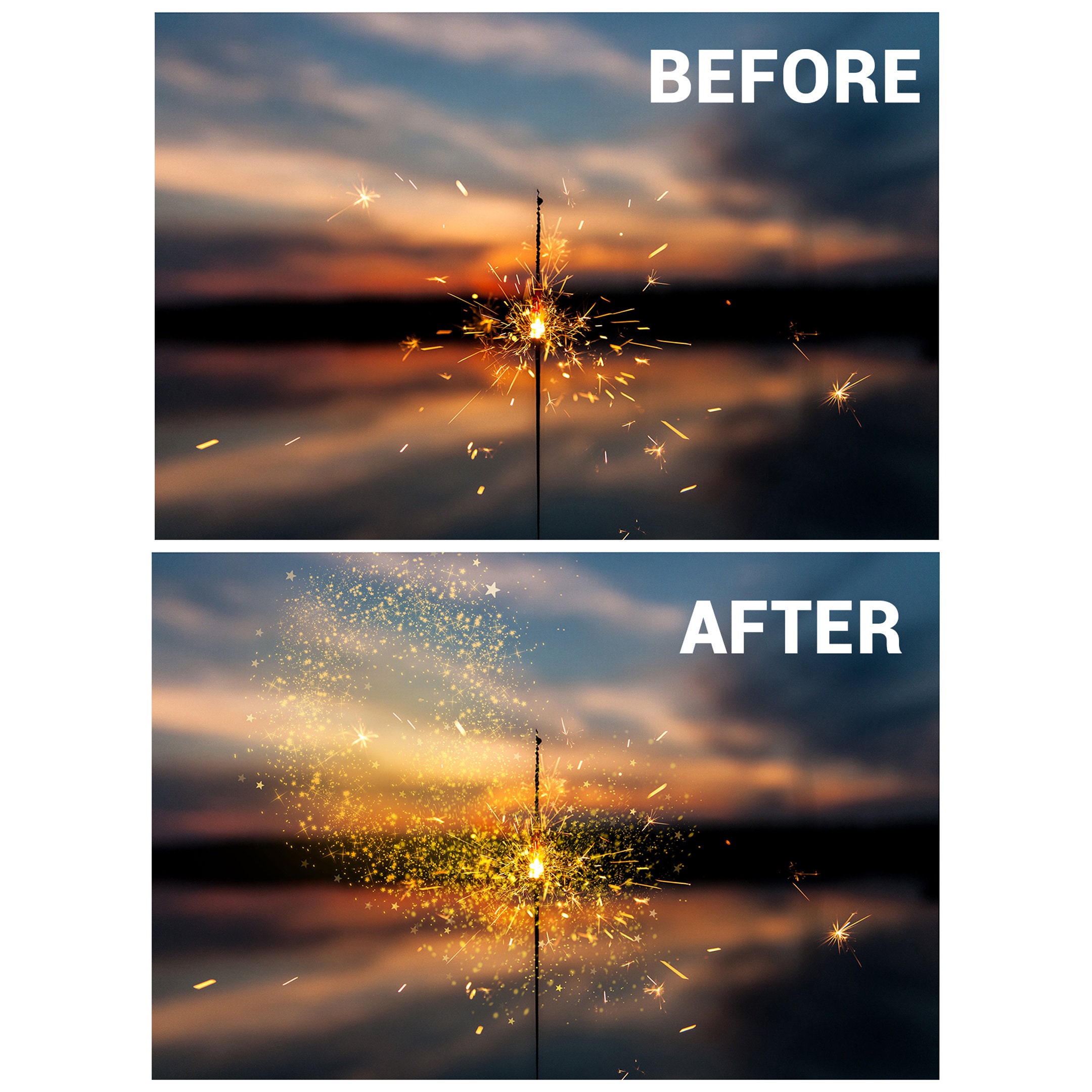 Gold Dust Overlay Golden Fireflies Overlays Sparkle Stardust - Etsy