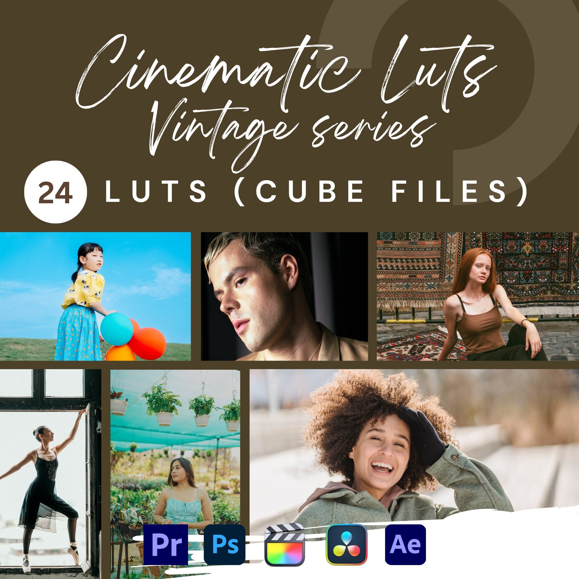 Cinematic Vintage Luts Pack 24 High-quality Classic Luts - Etsy