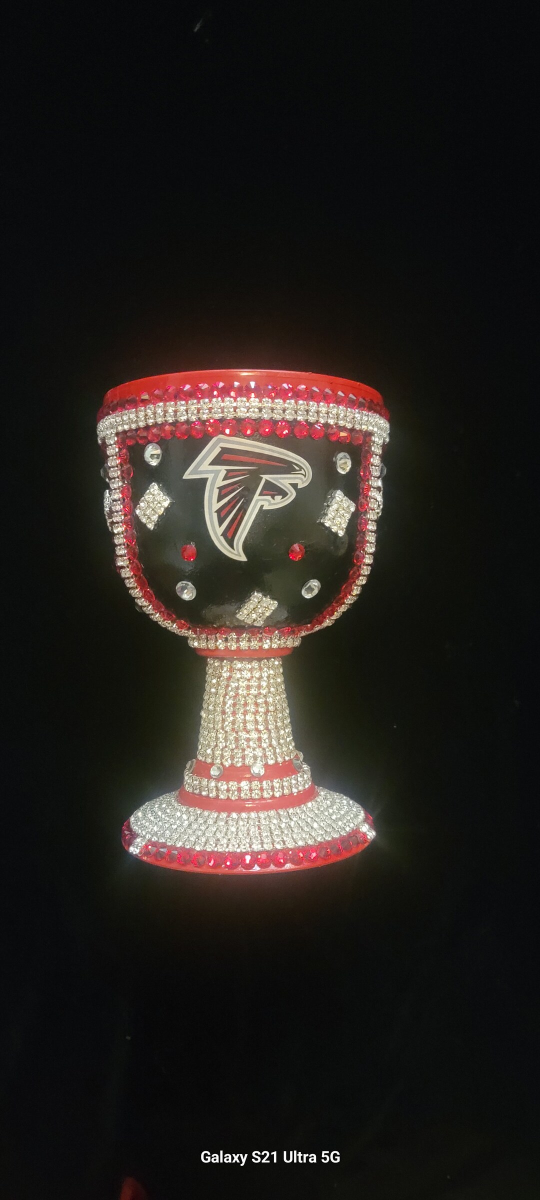 Atlanta Falcons ICED Bling Goblet Cup - Etsy
