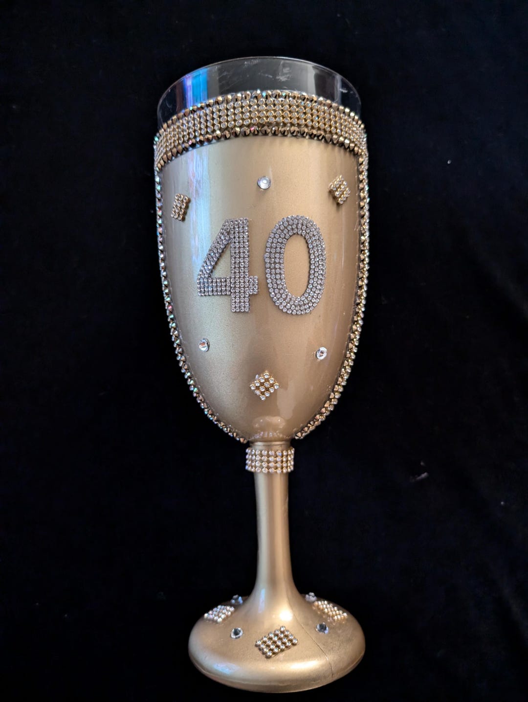 40th Birthday Iced Bling Giant Cup - Etsy