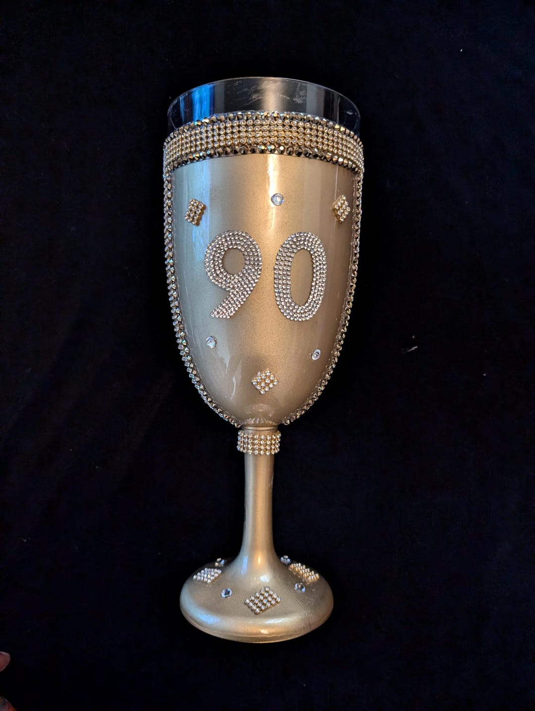 90th Birthday Iced Bling Giant Cup - Etsy